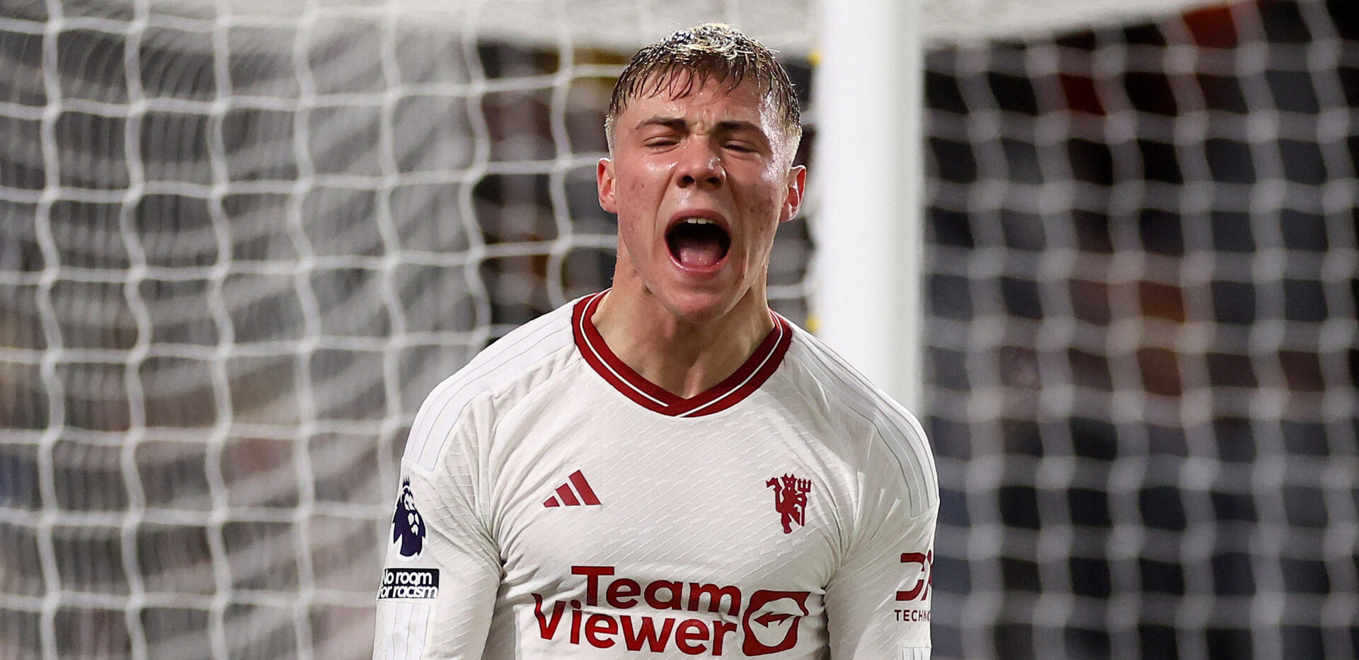 Højlund i hopla: Her scorer han tredje kamp i streg