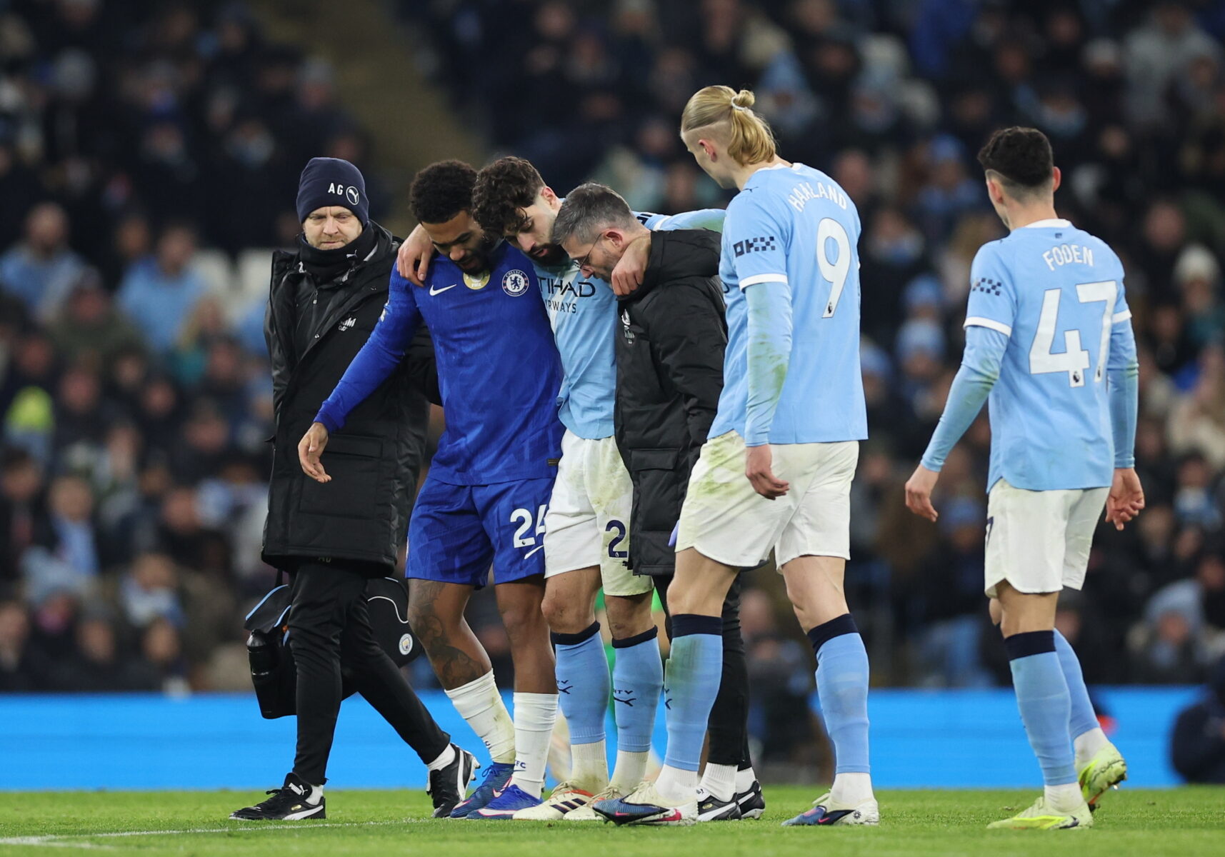 Manchester City-stjerne har brækket benet